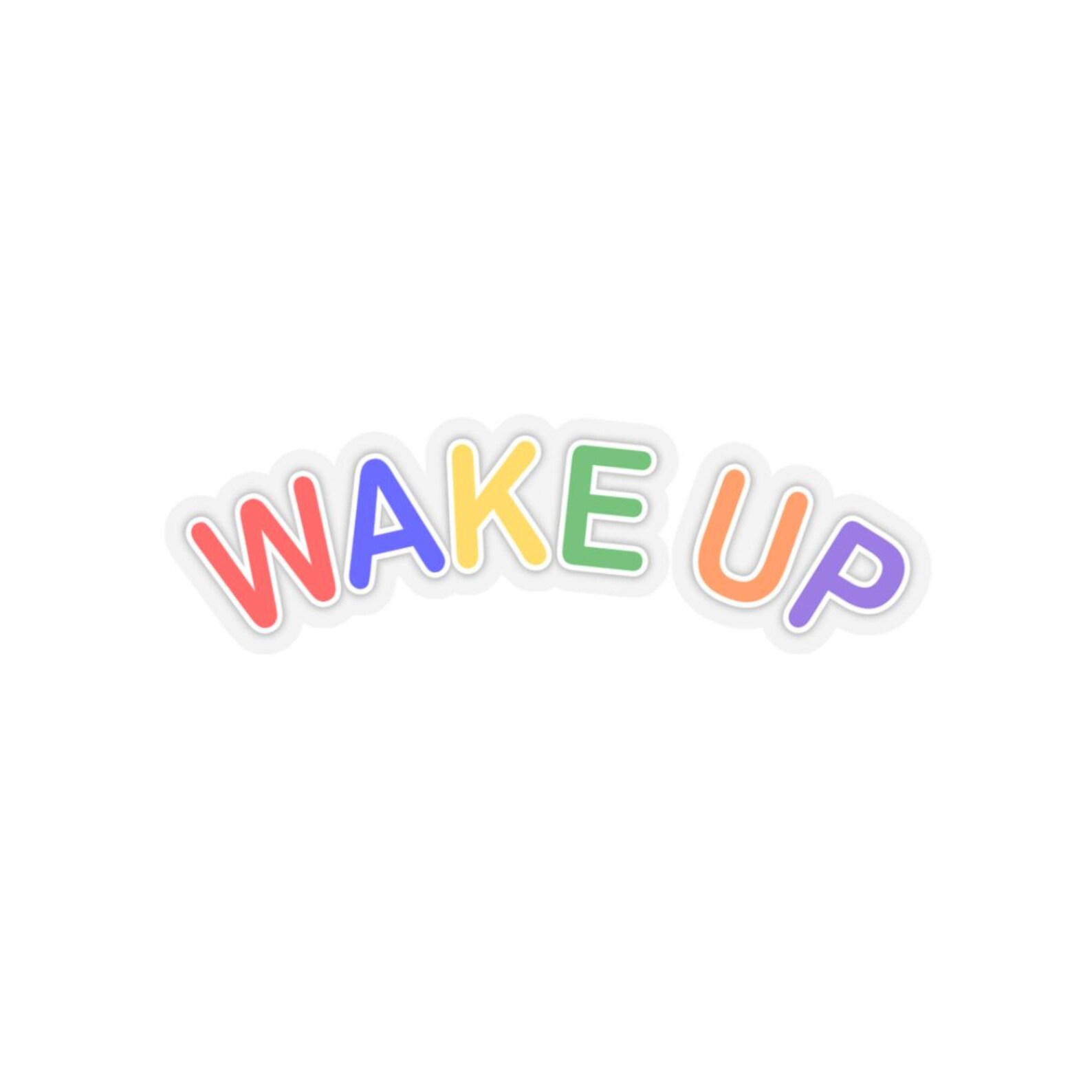 Wake up Stickers, Dreamcore/weirdcore Kiss-cut Stickers, Unique Laptop ...