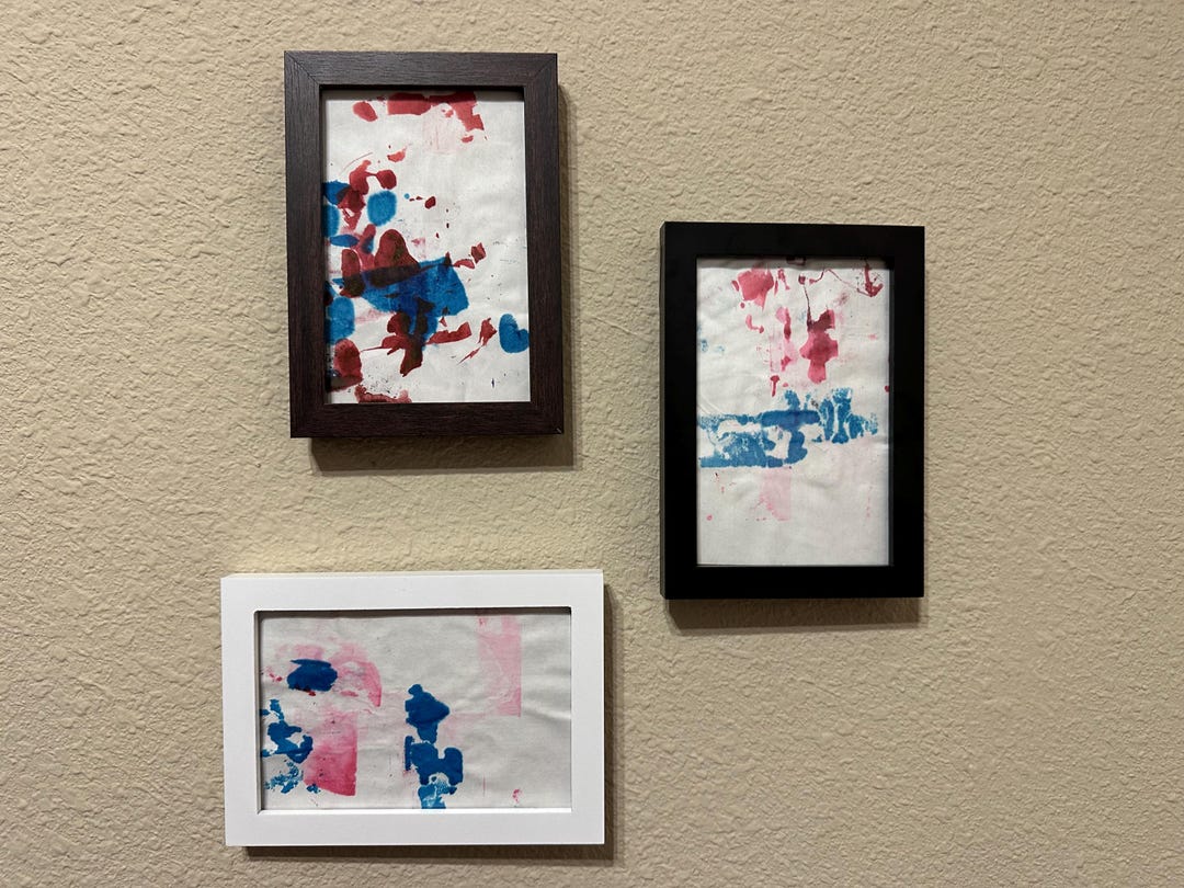 Microscope Slide Stained Abstract Framed Art MADE IN LAB, Gram Stain ...