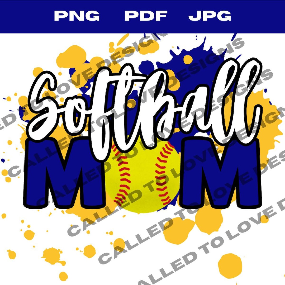 Softball Mom Design [sublimation] JPG PNG PDF - Etsy