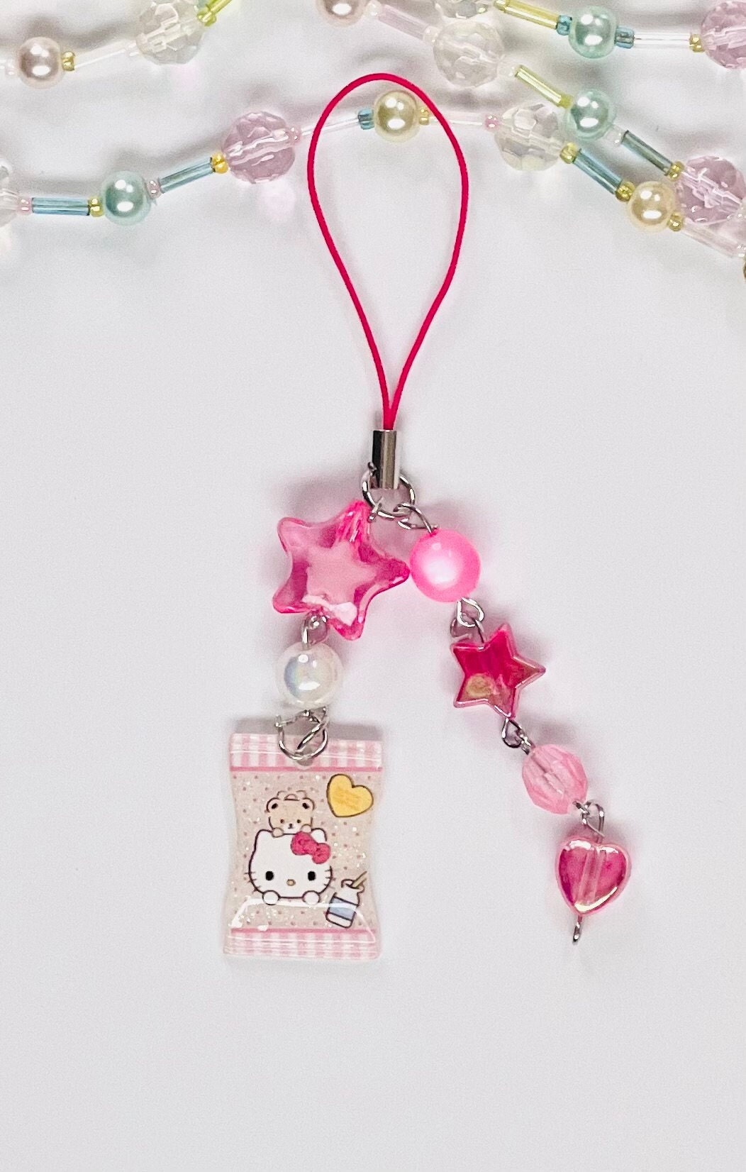 Hello Kitty Phone Charm My Melody Candy Bag Phone Charm - Etsy