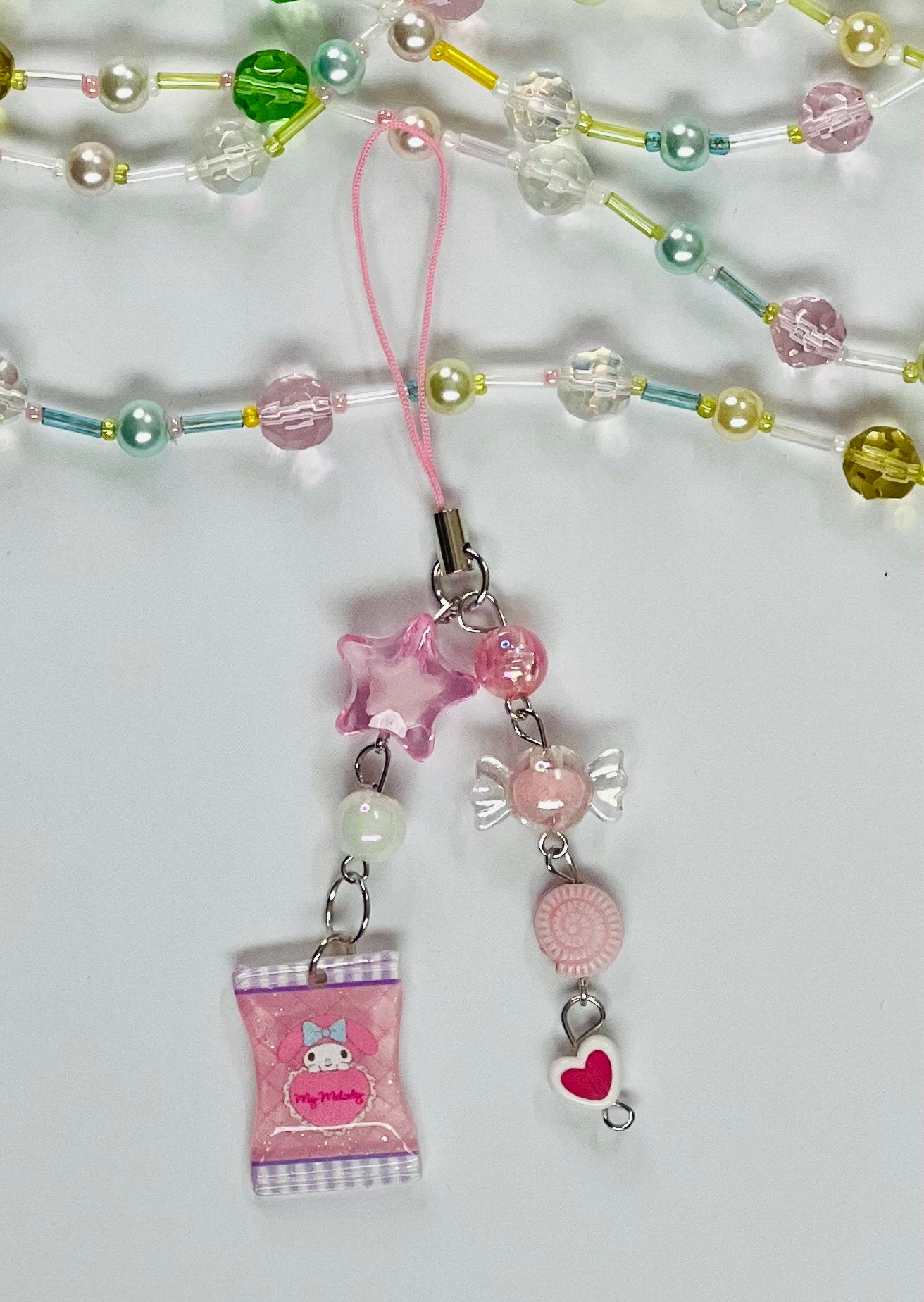Hello Kitty Phone Charm My Melody Candy Bag Phone Charm - Etsy