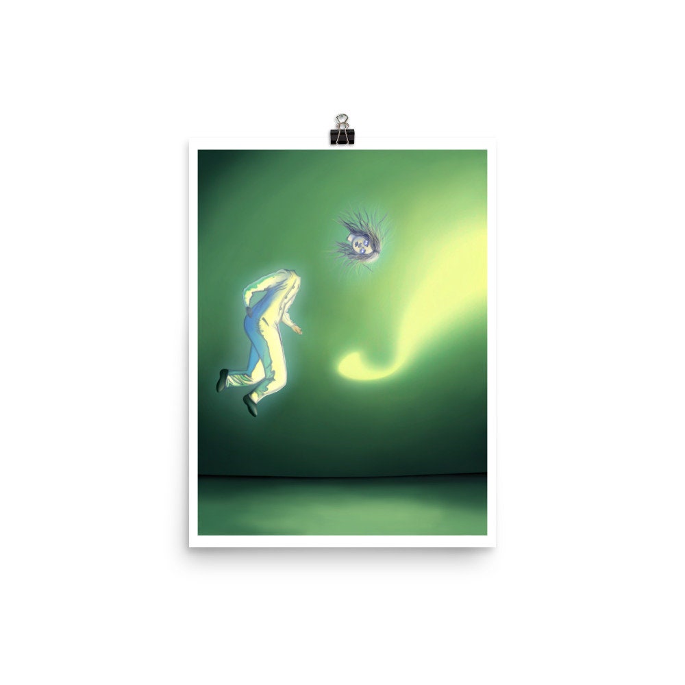 Floating Head Poster - Etsy