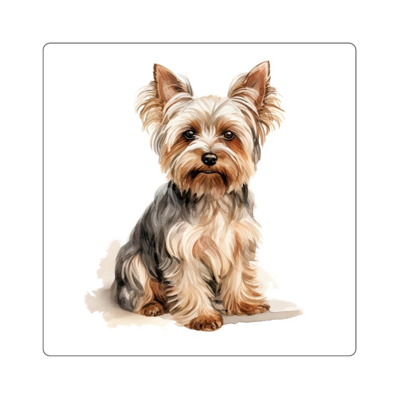 Yorkshire Terrier Yorkie Small Dog Breed Square Stickers - Etsy