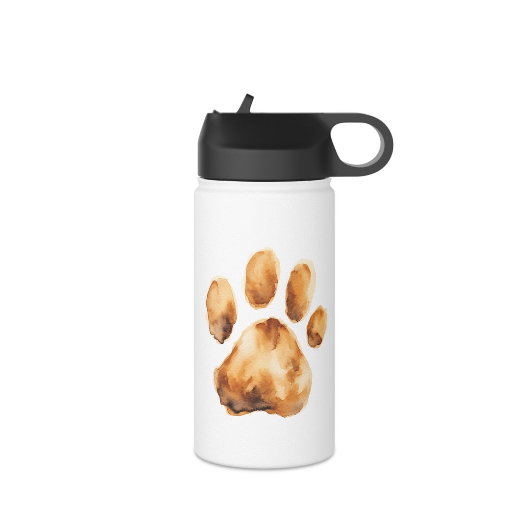 Brown Dog Paw Print Art Tan Dog Paw Watercolor Dog Paw Painting ...