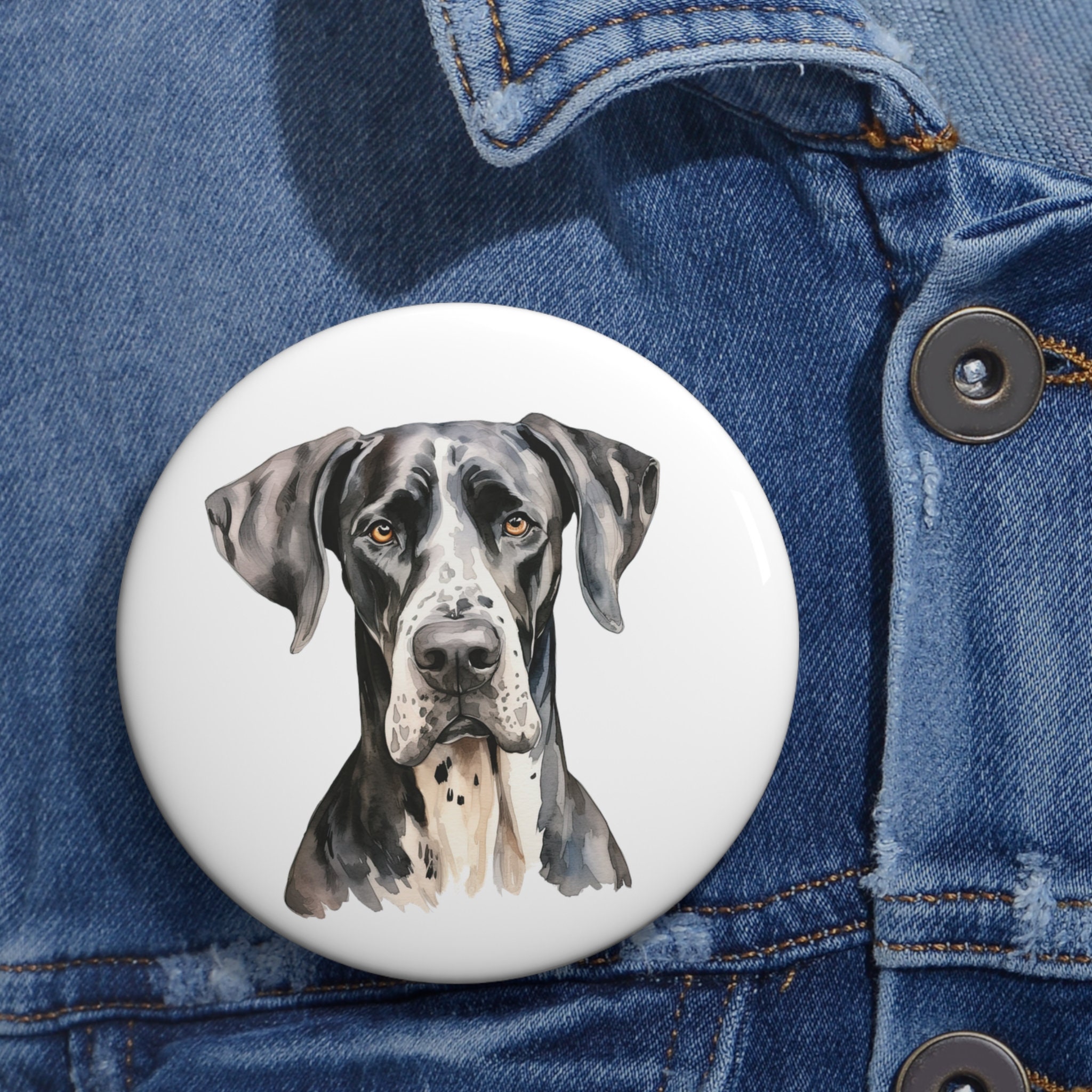 Great Dane Watercolor Clipart Great Dane Dog Watercolor Illustration ...