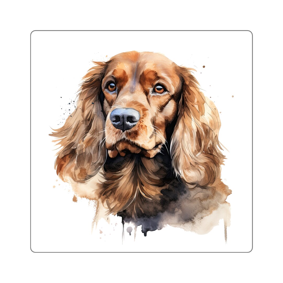 Cocker Spaniel Watercolor Clipart Cocker Spaniel Dog Watercolor ...