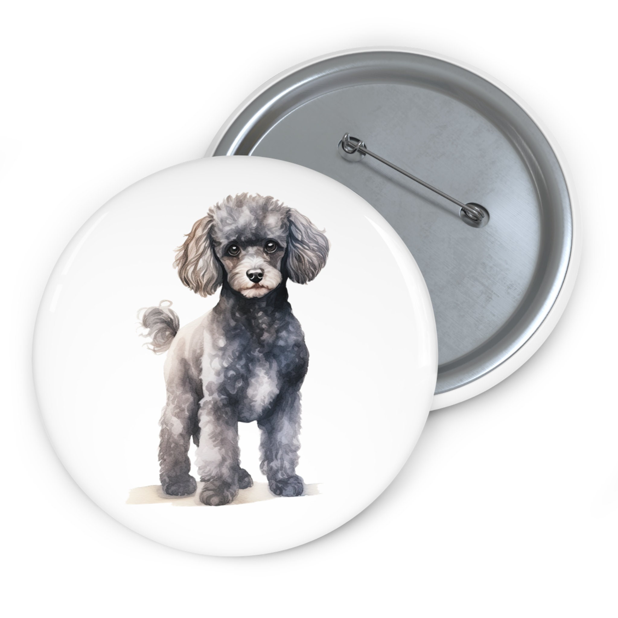 Poodle Art Poodle Print Poodle Decor Poodle Gift Pin Buttons - Etsy