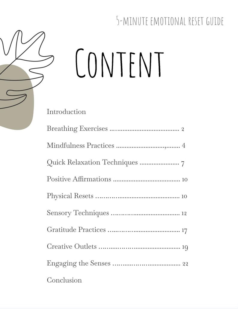 5-minute Emotional Reset Practices Guide | Quick Mindfulness ...