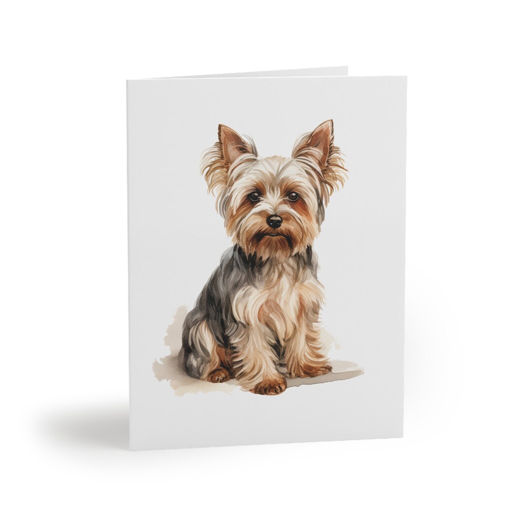 Yorkshire Terrier Yorkie Small Dog Breed Greeting Cards (8, 16, and 24 ...