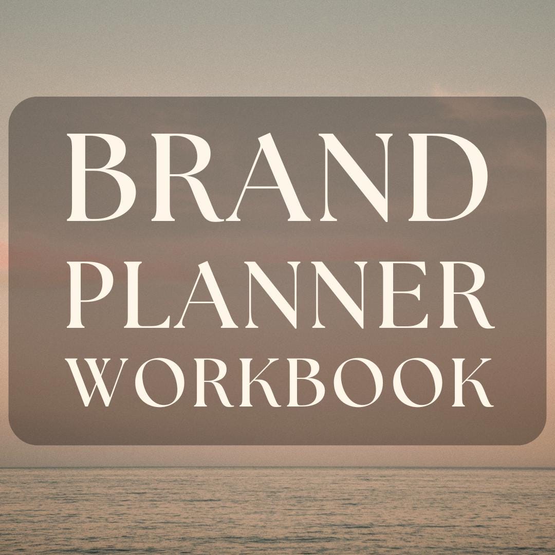 Brand Planner Workbook Build a Strong Brand Brand Blueprint Brand ...