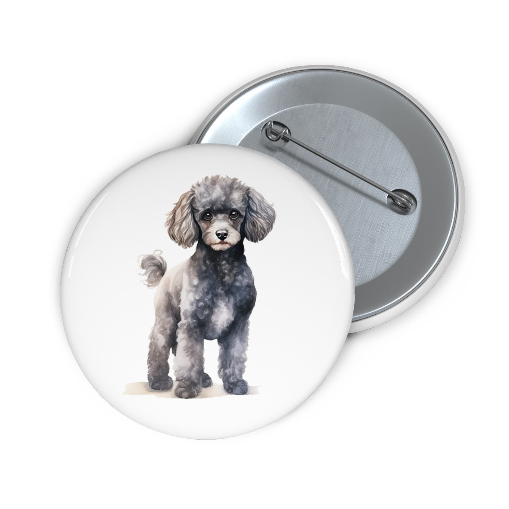 Poodle Art Poodle Print Poodle Decor Poodle Gift Pin Buttons - Etsy