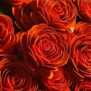 Handmade Rolled Paper Flowers – Vibrant Paper Roses for Crafts, Decor ...
