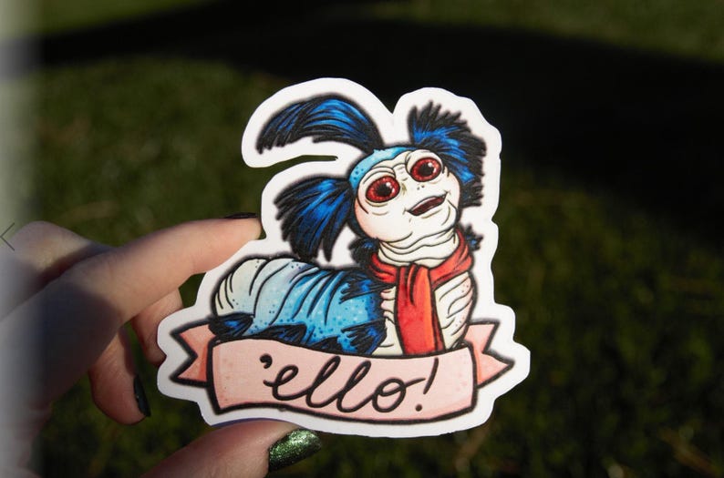 Ello! Worm Sticker Inspired by the Labyrinth - Etsy
