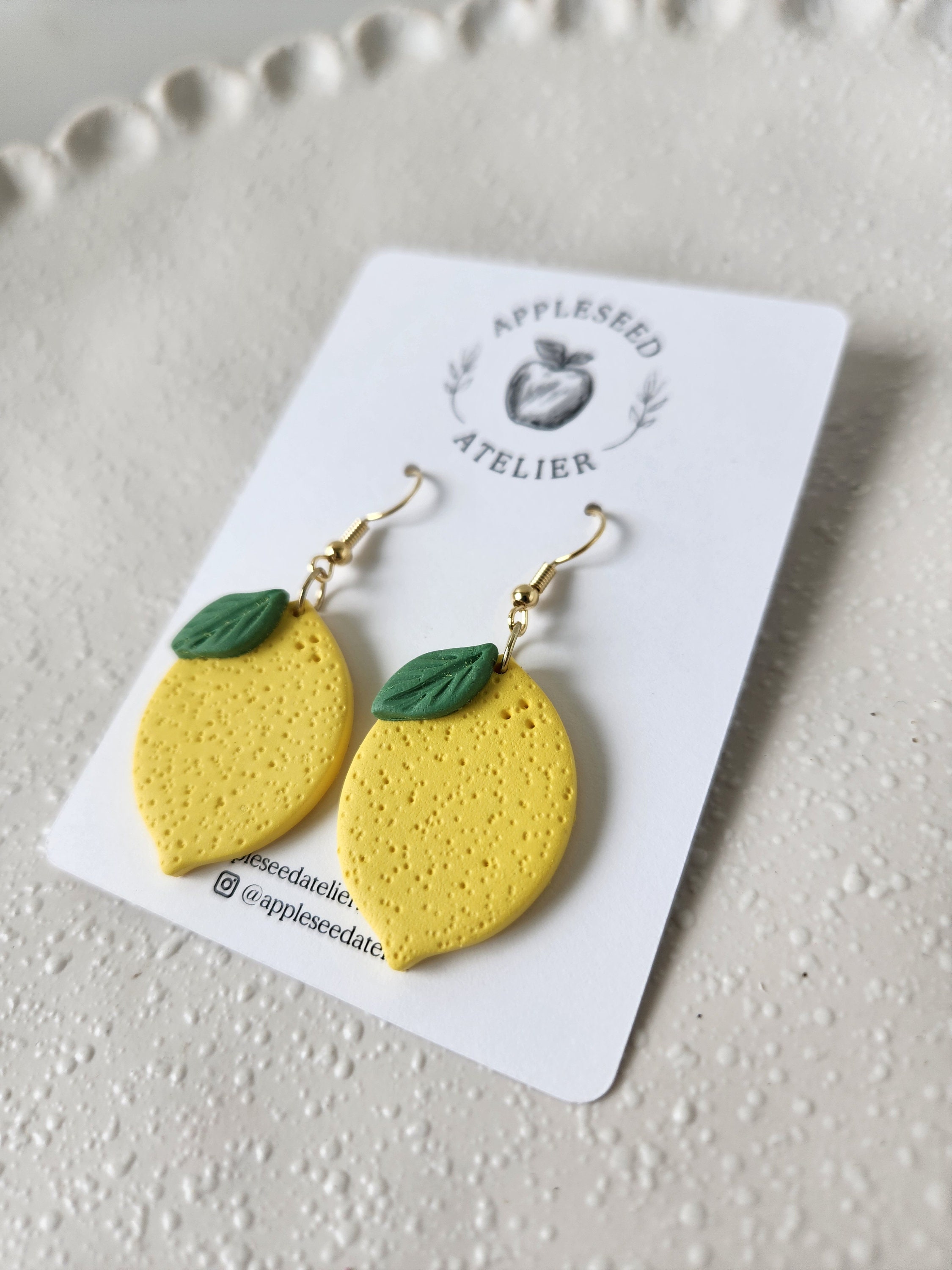 Lemon Drop and Dangle Earrings, Fruit Jewelry, Gifts for Her - Etsy