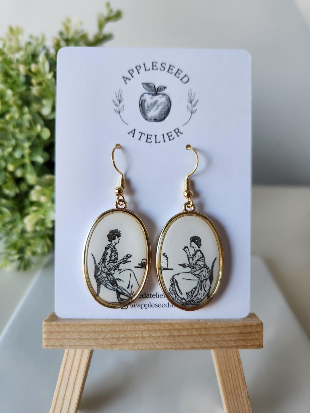 Spilling the Tea, Victorian Style Teatime Earrings, Handmade Gift for ...