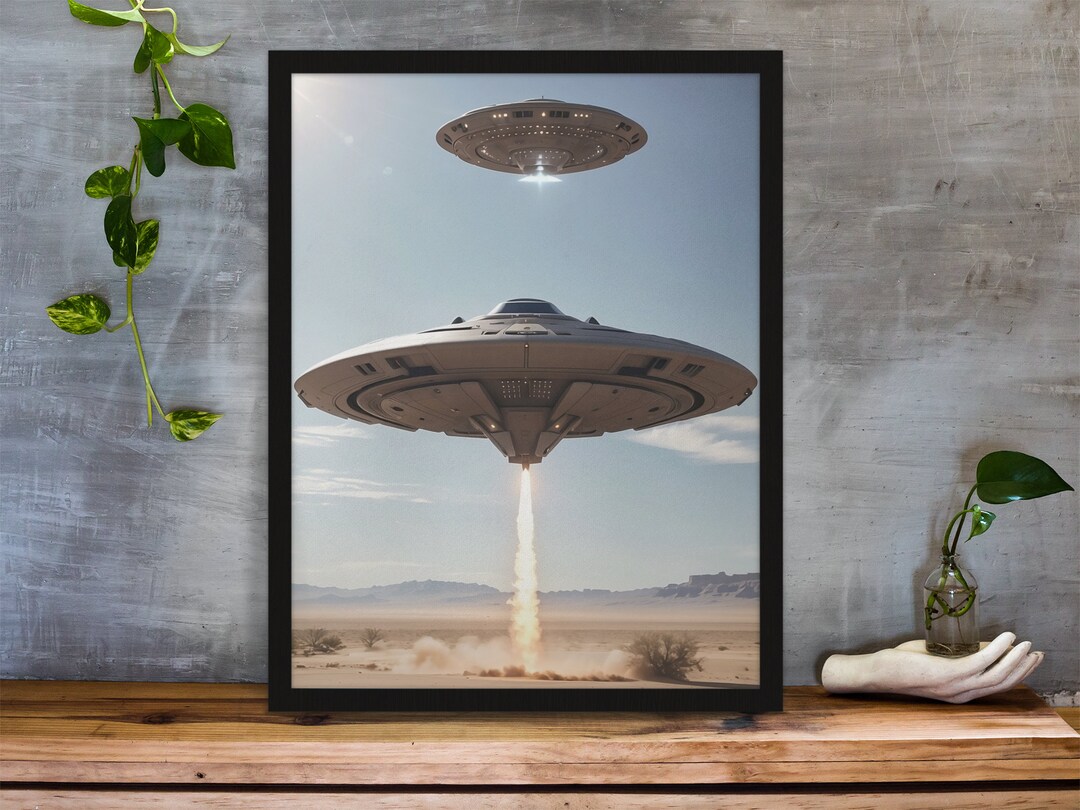 Desert UFO, High Quality Ufo's in the Desert Digital Art, Instant ...