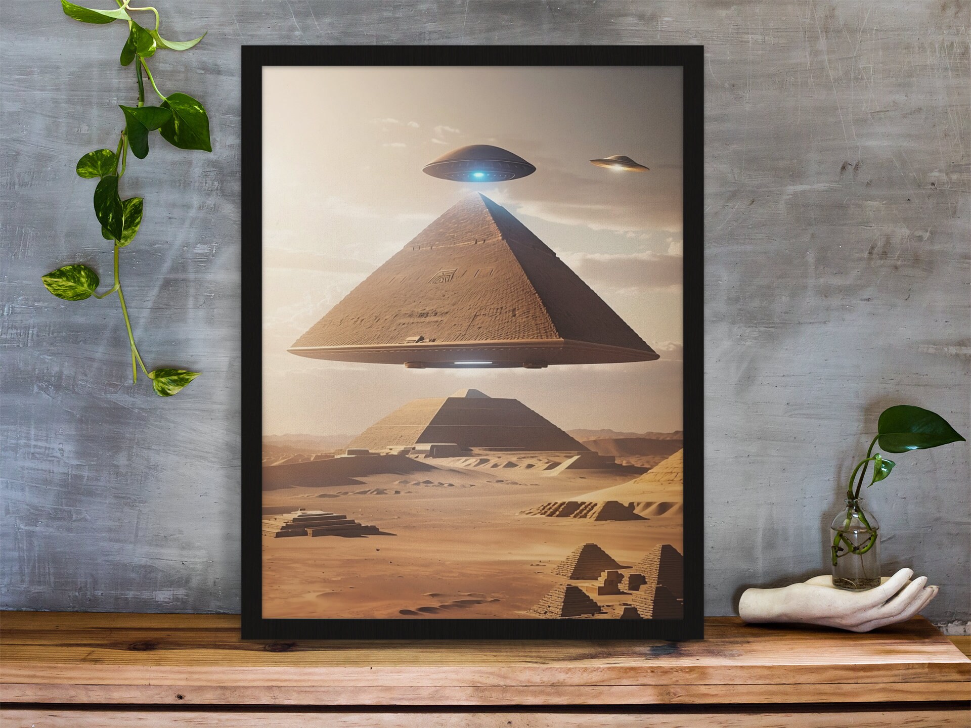 Pyramid UFO, Egypt UFO, Alien Construction, Instant Digital Download - Etsy