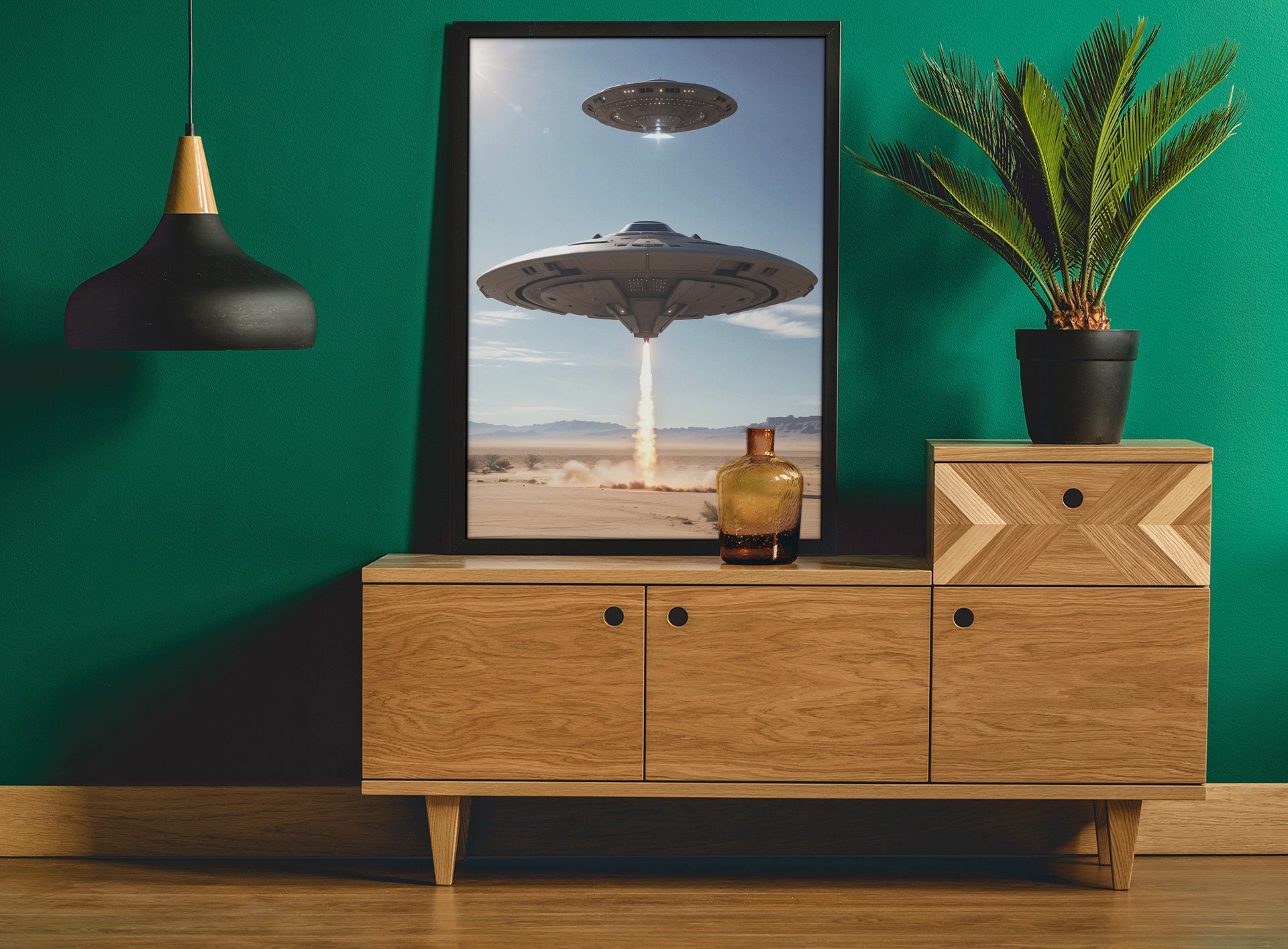 Desert UFO, High Quality Ufo's in the Desert Digital Art, Instant ...