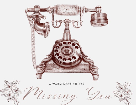 Vintage Telephone Drawing