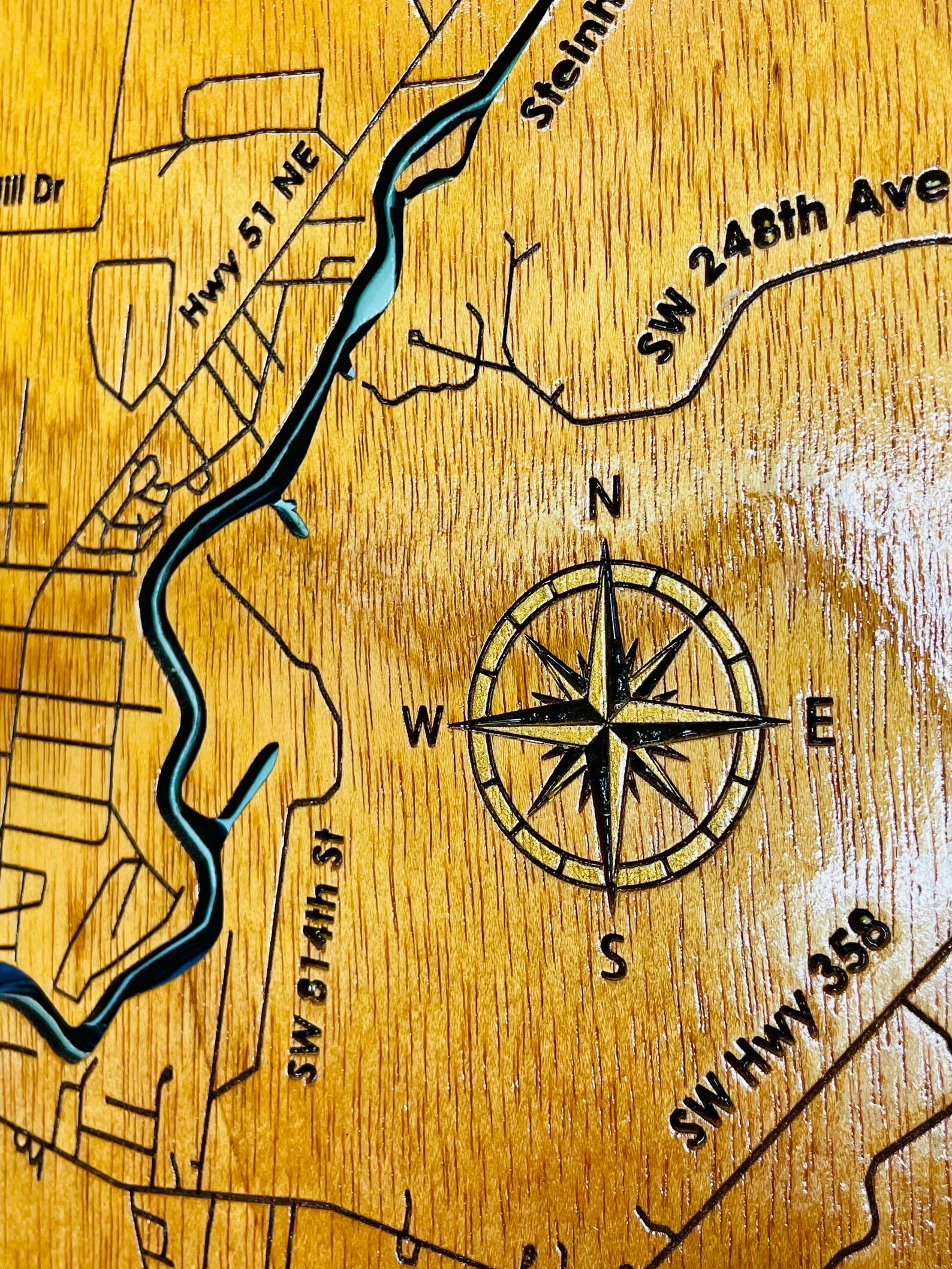 Steinhatchee, Florida 3-D Map | the Hatch Map - Etsy