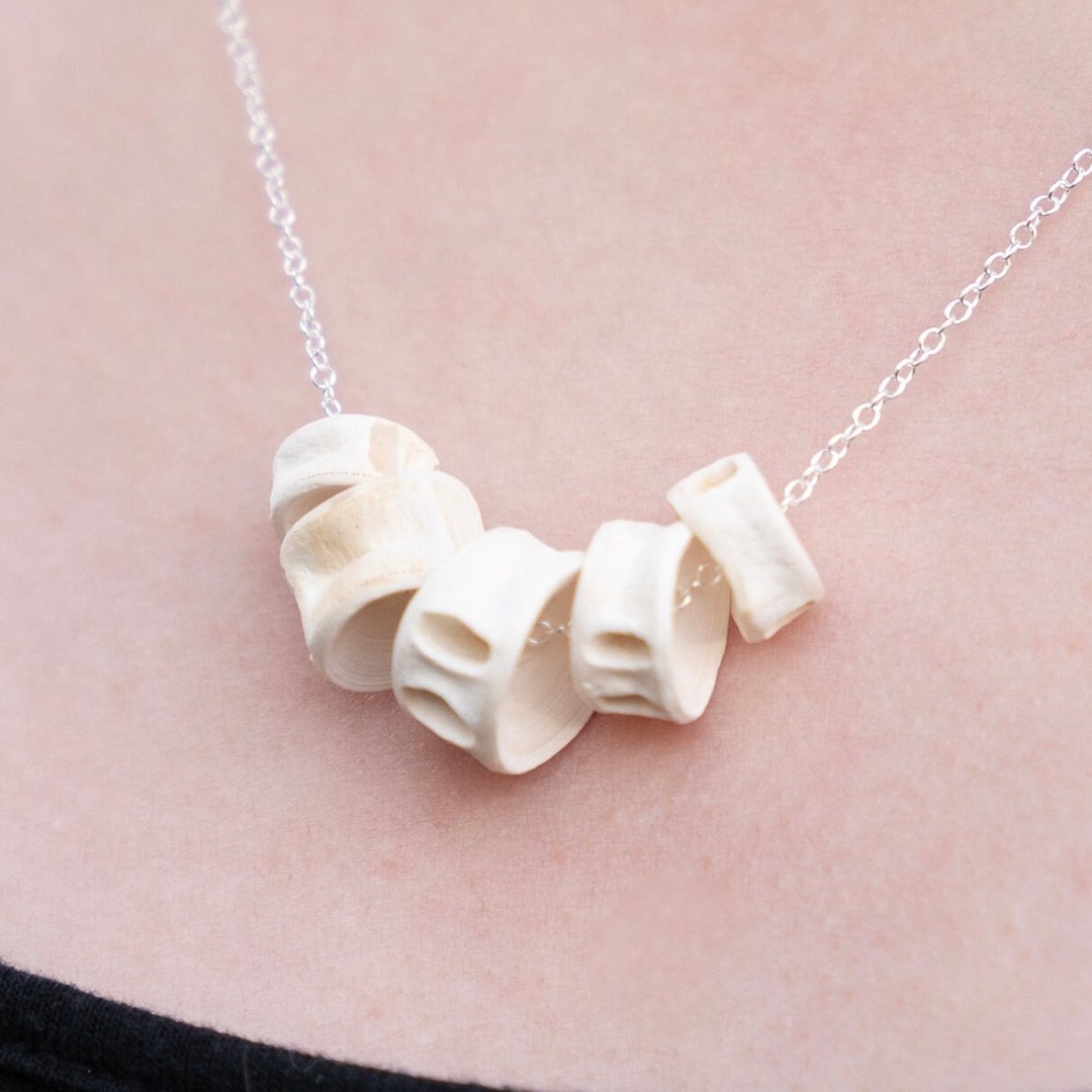 Fish Vertebrae Bone Stainless Steel Necklace - Etsy