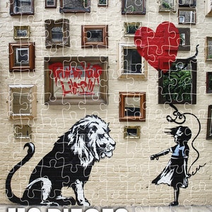 Jigsaw Puzzle Banksy Run for Your Lives Abstract Available in 1000, 500 ...