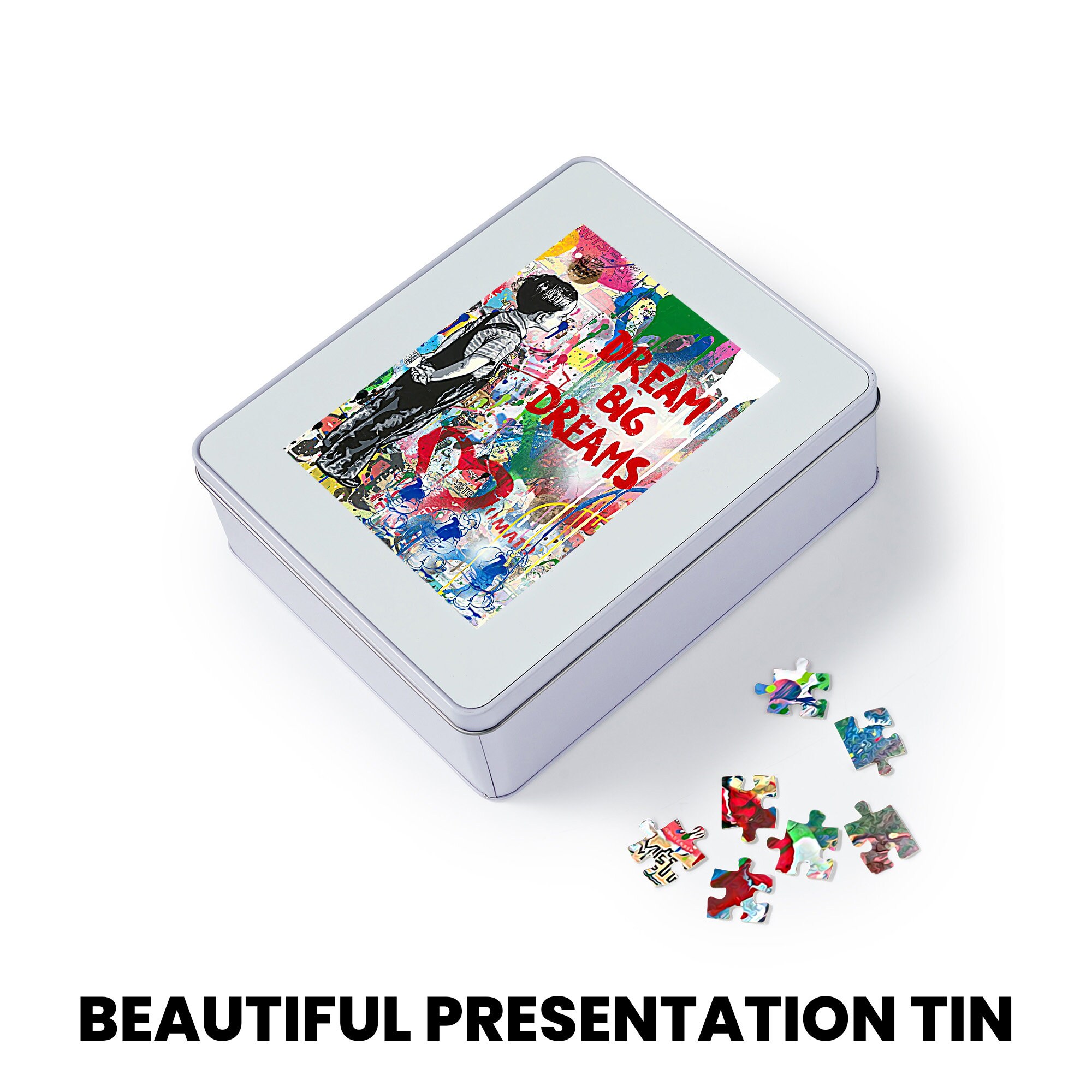 Jigsaw Puzzle Banksy Dream Big Collage Art 1000, 500, 252 and 110 ...