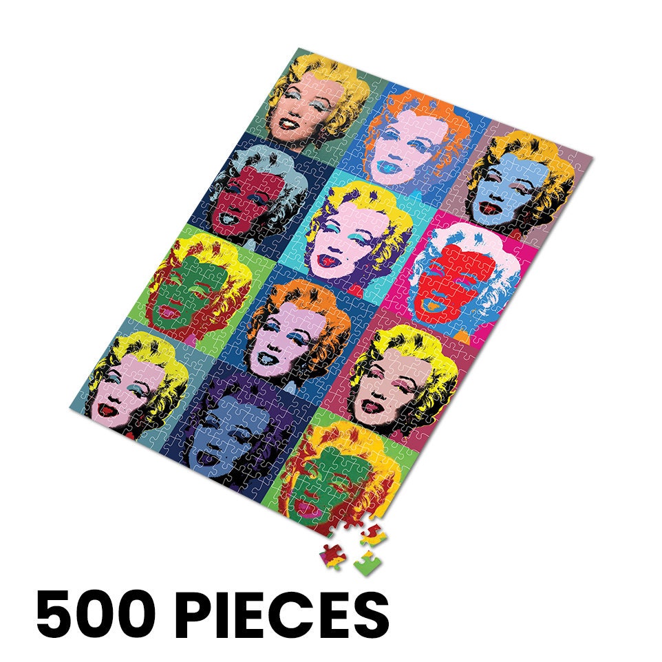 Jigsaw Puzzle Andy Warhol Marilyn Monroe 12 Panel Available in 1000 ...