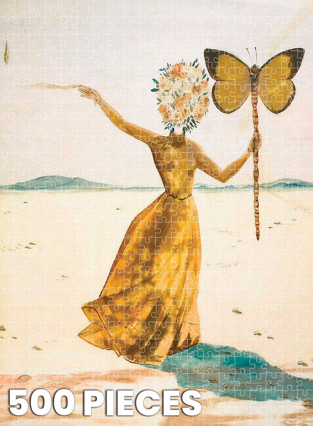 Jigsaw Puzzle Salvador Dali Women With a Butterfly Available in 1000 ...