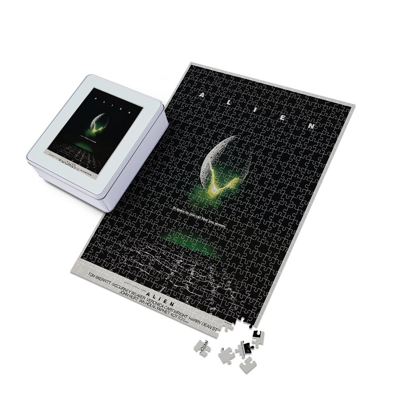 Adult Jigsaw Puzzle of the Alien Movie Poster 1000, 500, 252 and 110 ...