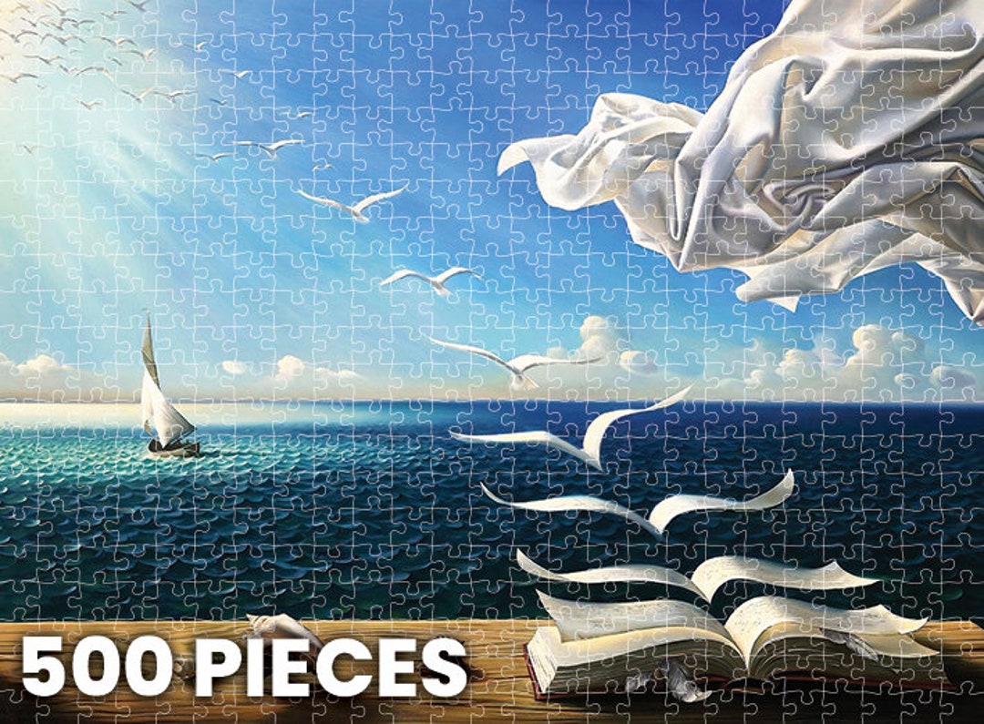 Jigsaw Puzzle Salvador Dali Book to Birds Available in 1000, 500, 252 ...
