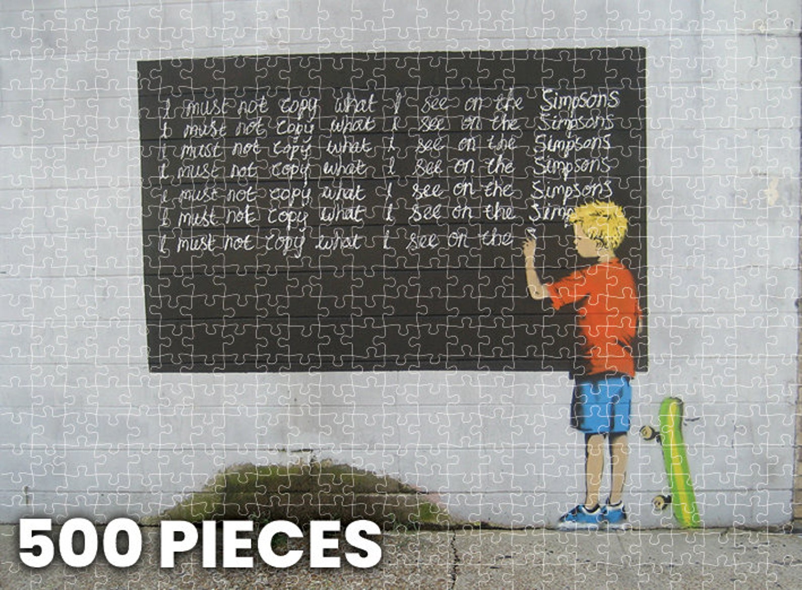 Jigsaw Puzzle Banksy Simpsons Available in 1000, 500, 252 and 110 ...