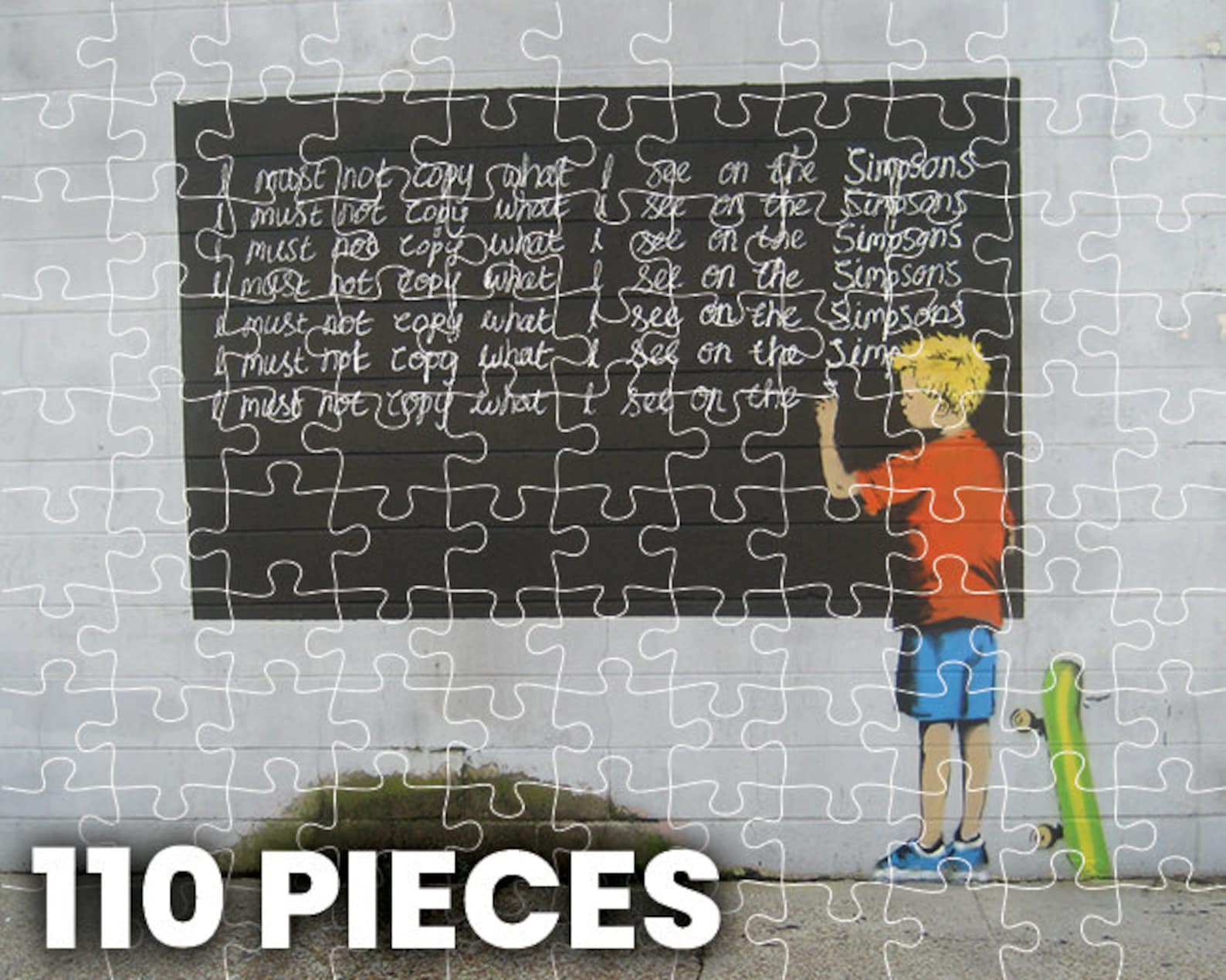 Jigsaw Puzzle Banksy Simpsons Available in 1000, 500, 252 and 110 ...