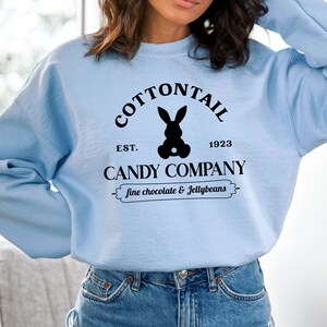 Corgi Sweatshirt, Cottontail Candy Co Easter Sweat Shirt, Corgi Easter ...