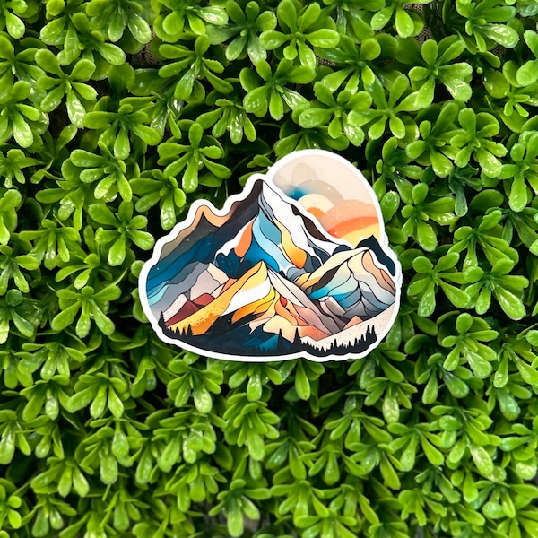 Mountain Sticker - Etsy