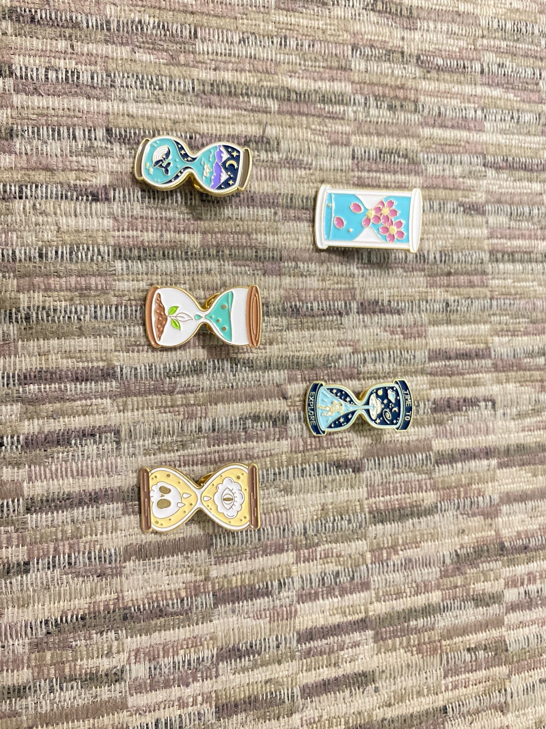 Cute Hourglass Enamel 5 Pins Special Sale - Etsy