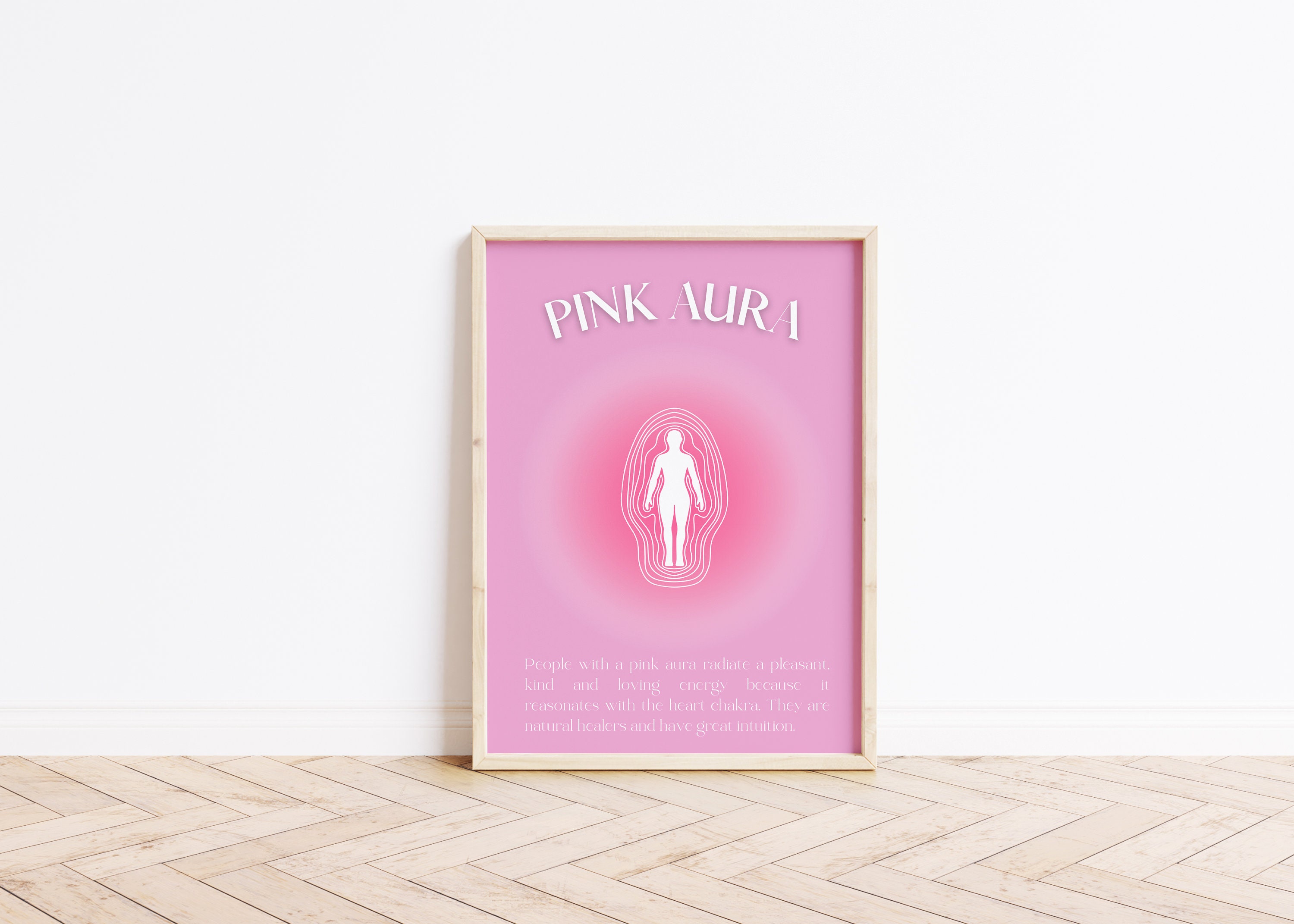 Aura Poster, Pink Aura Energy, Aura Gradient Poster, Spiritual Poster ...