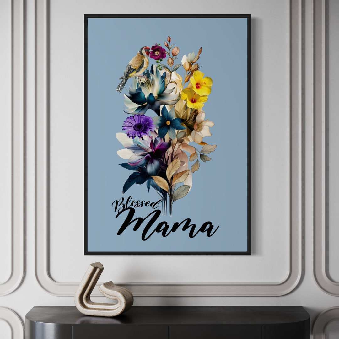 Botanical Poster for Mother's Day, Inspirational Boho Floral Botanical ...