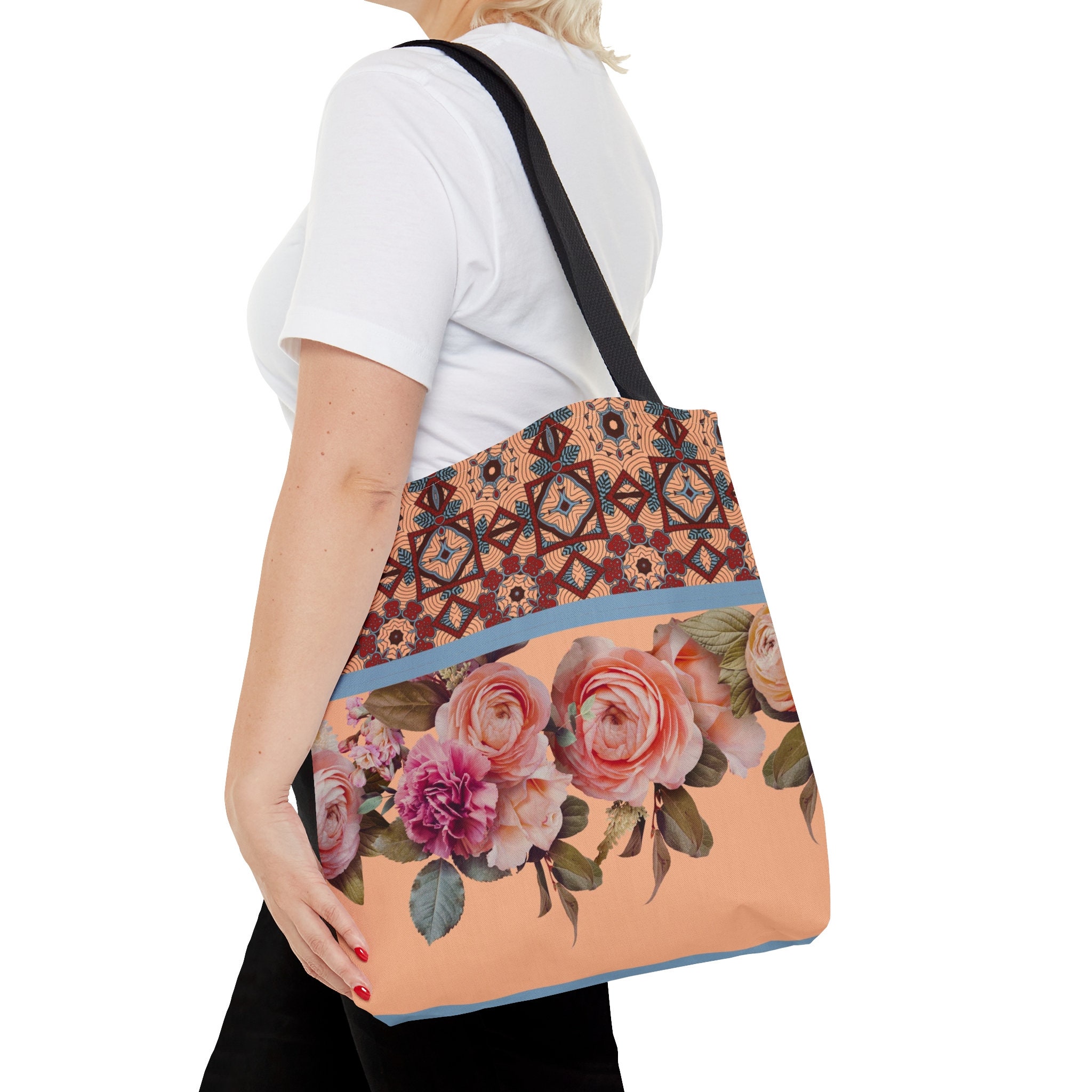 Garden Tote Bag, Timeless Patterns Inspired by Classic Florals, Floral ...