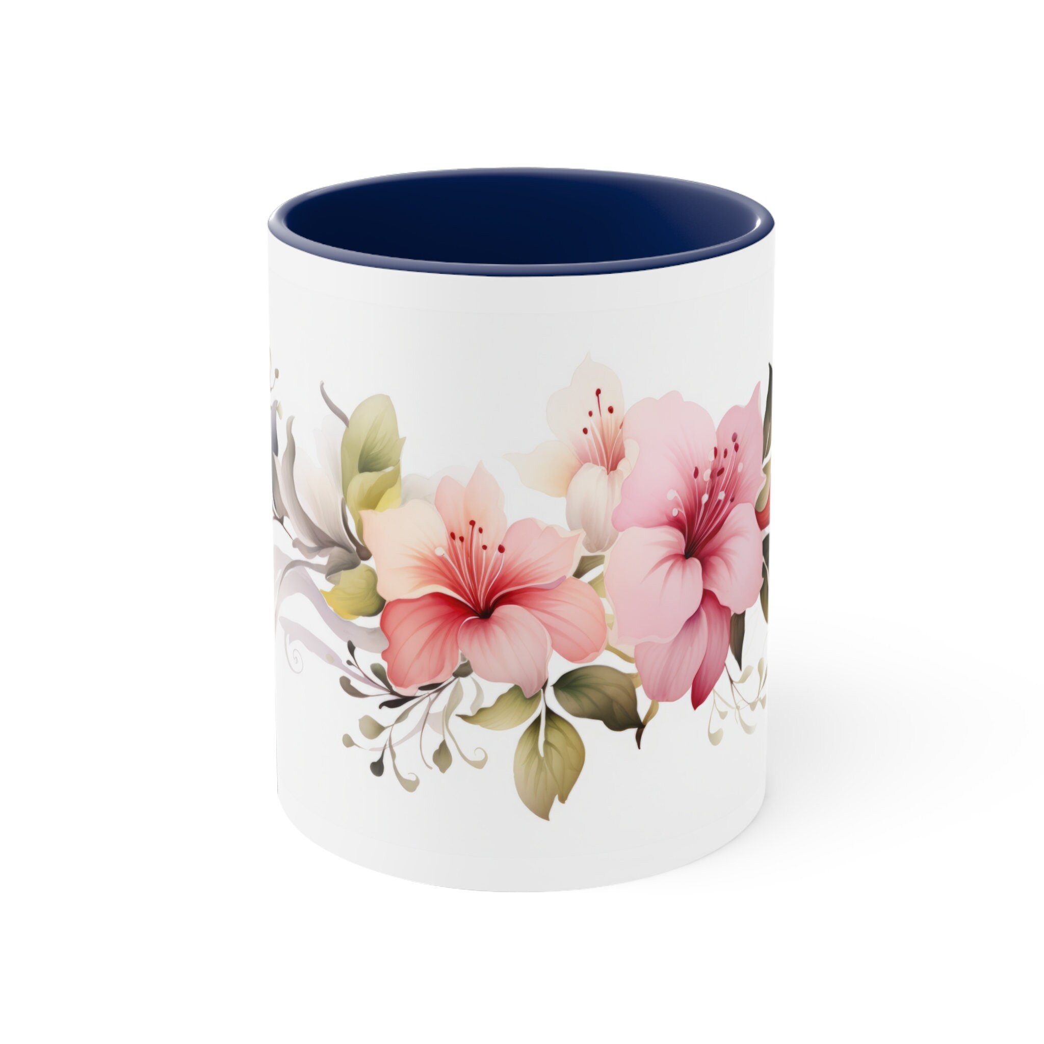 Flower Design Mug, Floral Coffee Cup, Unique Mug for Gifting, Botanical ...