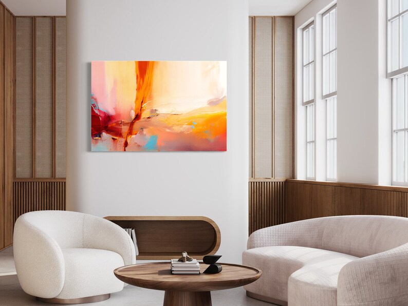 Abstract, Abstract Landscape, Wall Art, Canvas Print, Contemporary ...