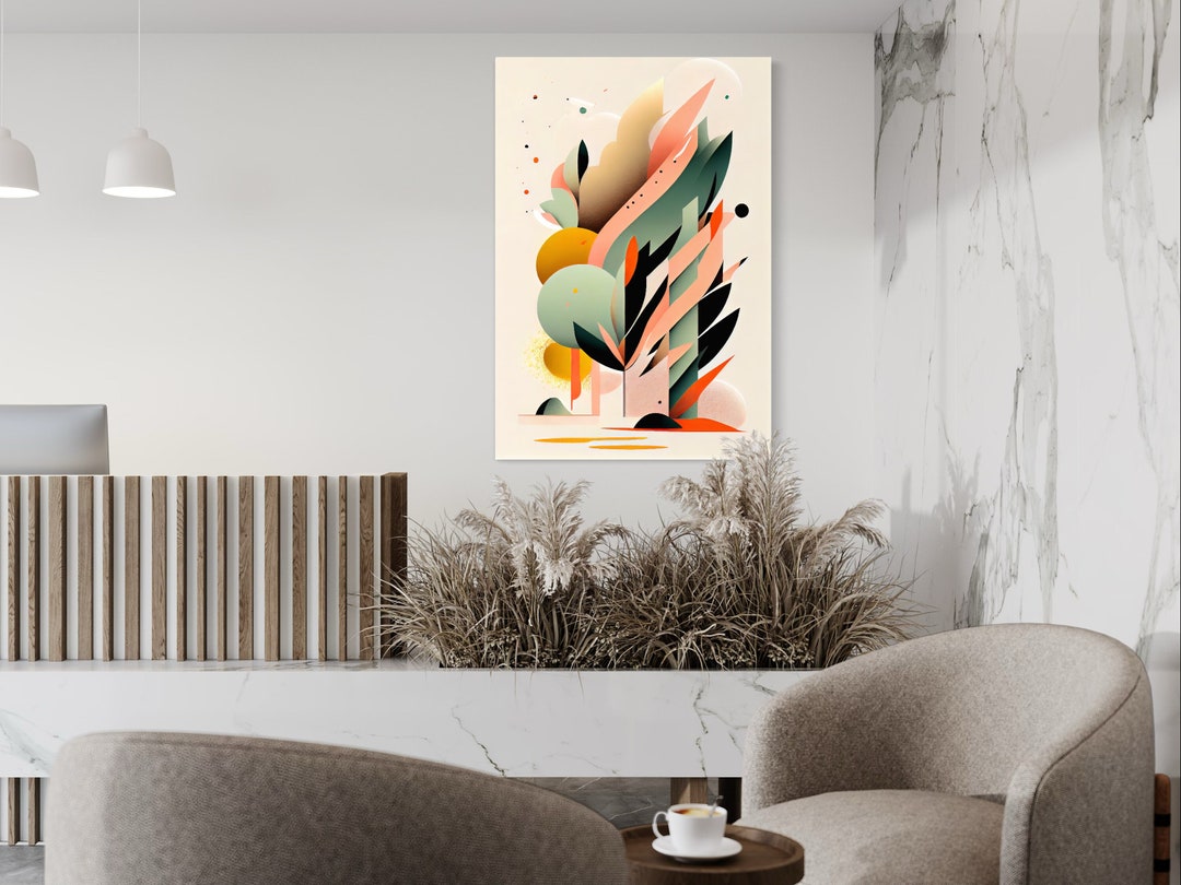 Abstract Wall Art Living Room Wall Décor Abstract Canvas - Etsy