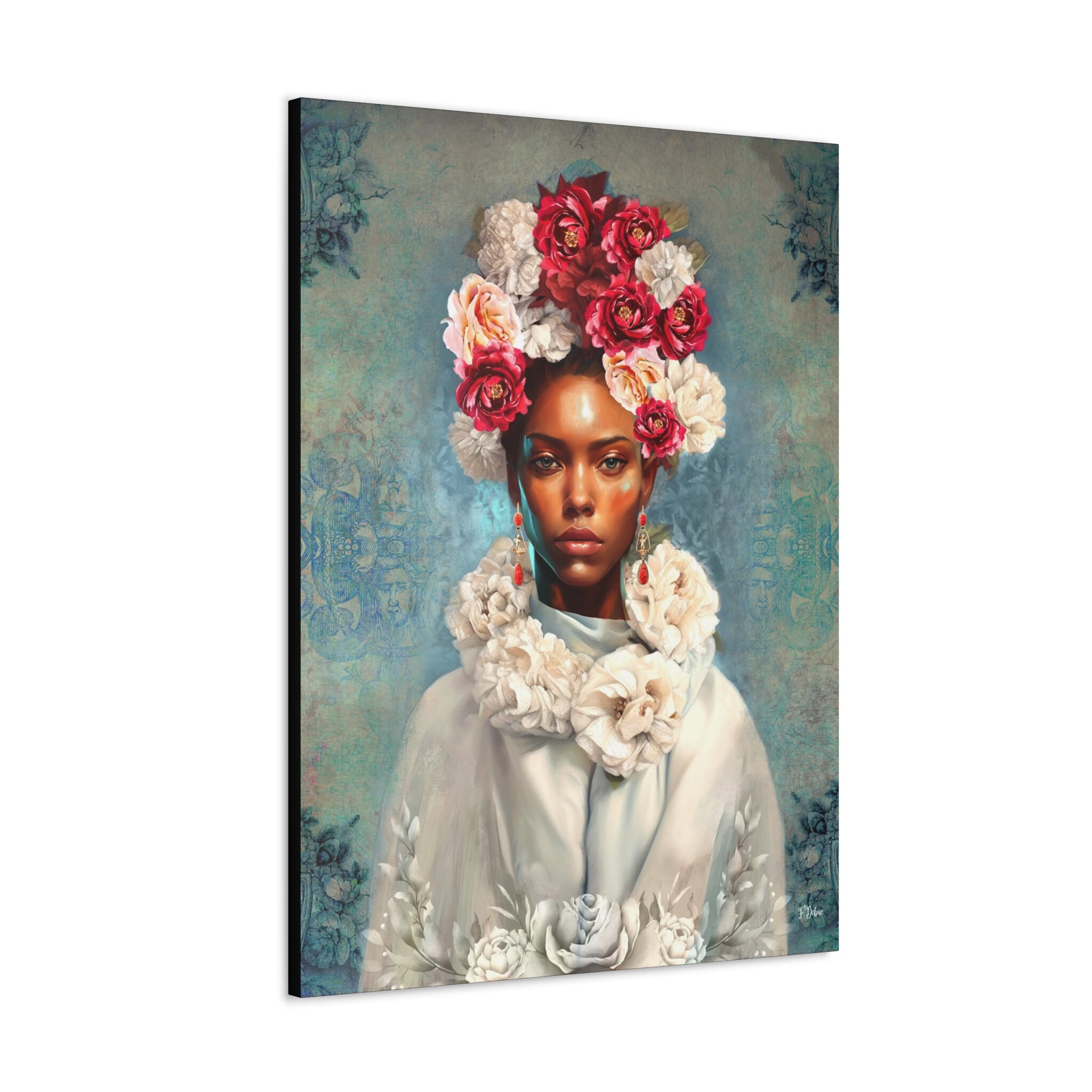 Portrait Painting, Wall Art Modern Portraiture, Canvas Print ...