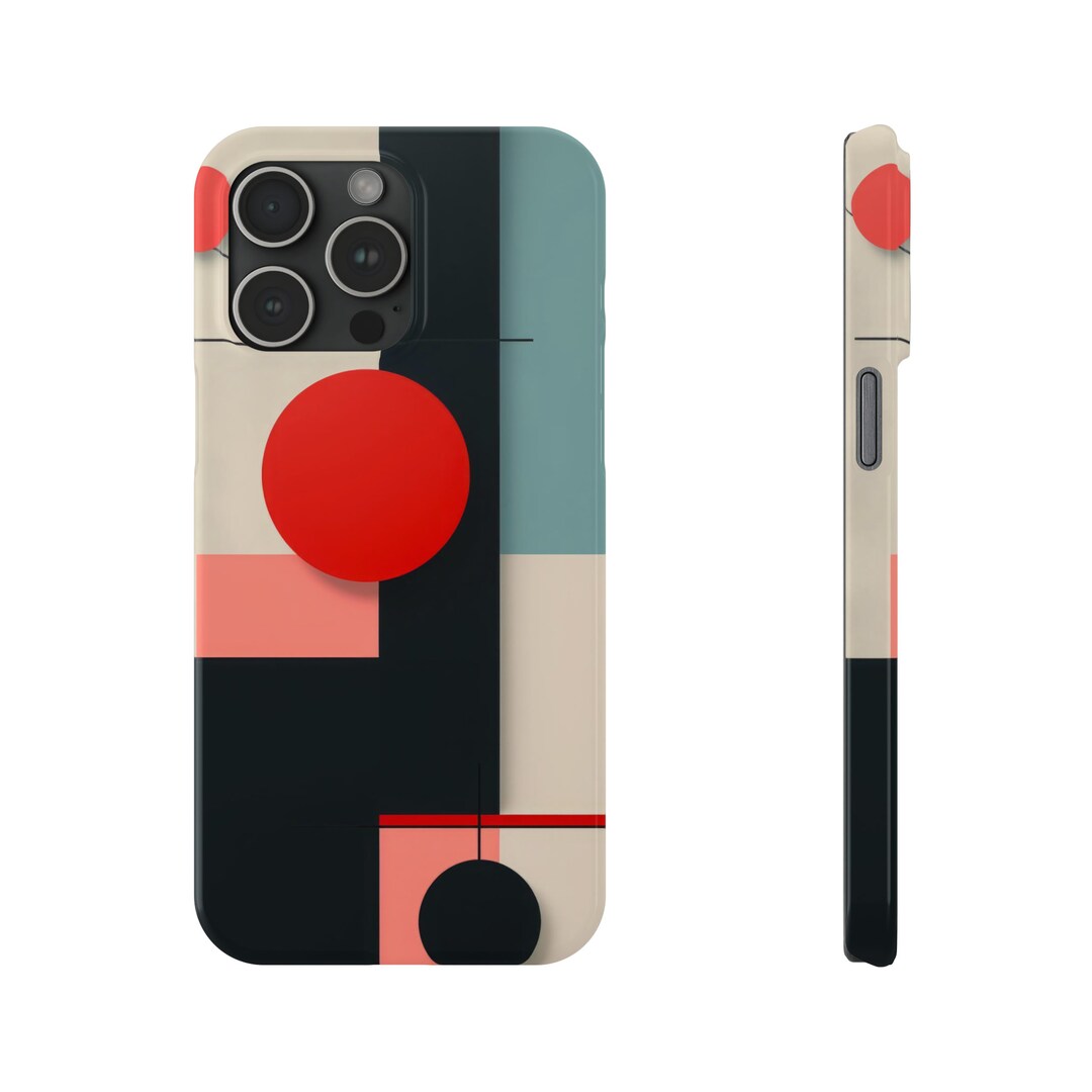 Abstract Circle iPhone Case Modern Phone Protection iPhone - Etsy