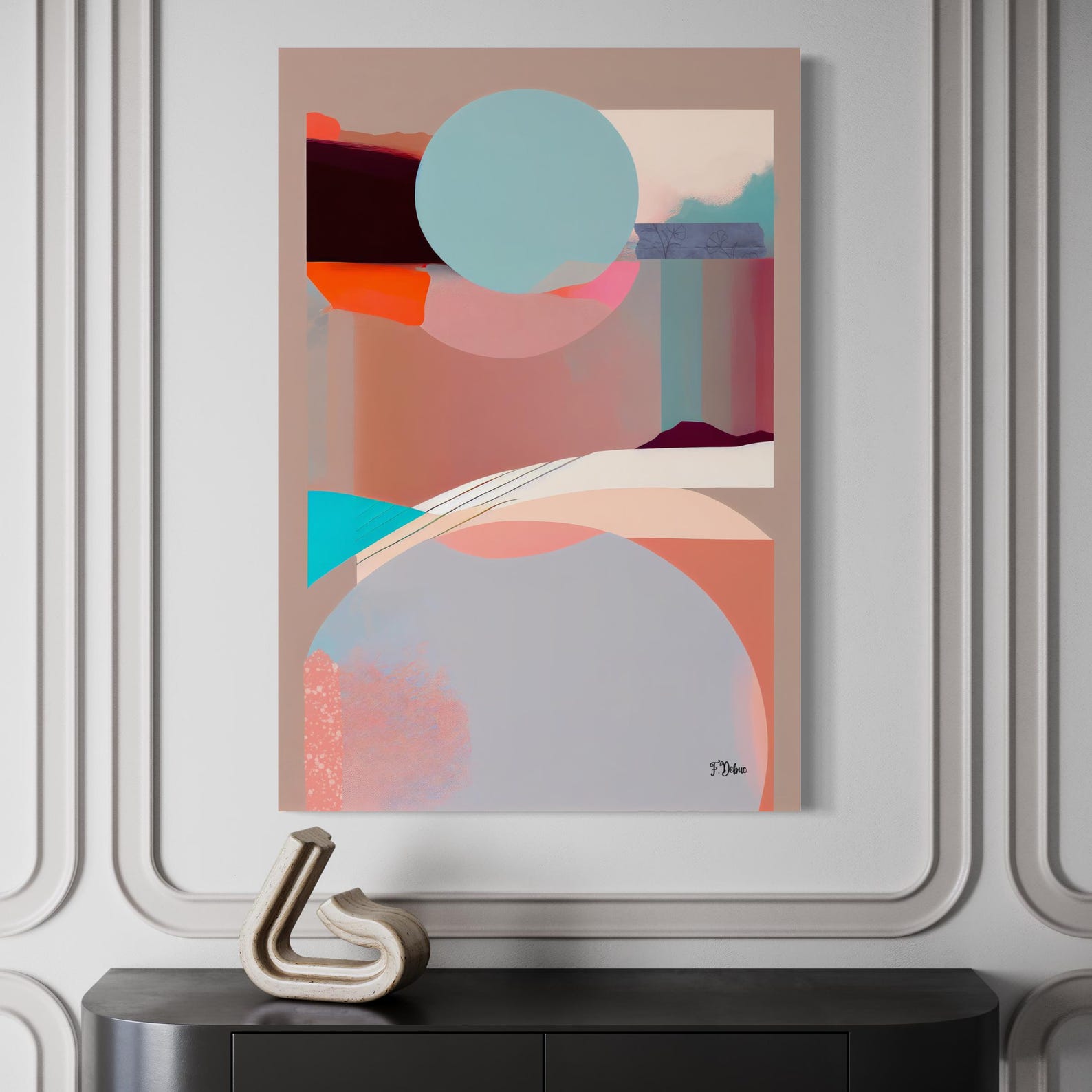 Abstract Pastel Color Wall Art, Minimalist Artwork, Serene Home Décor ...