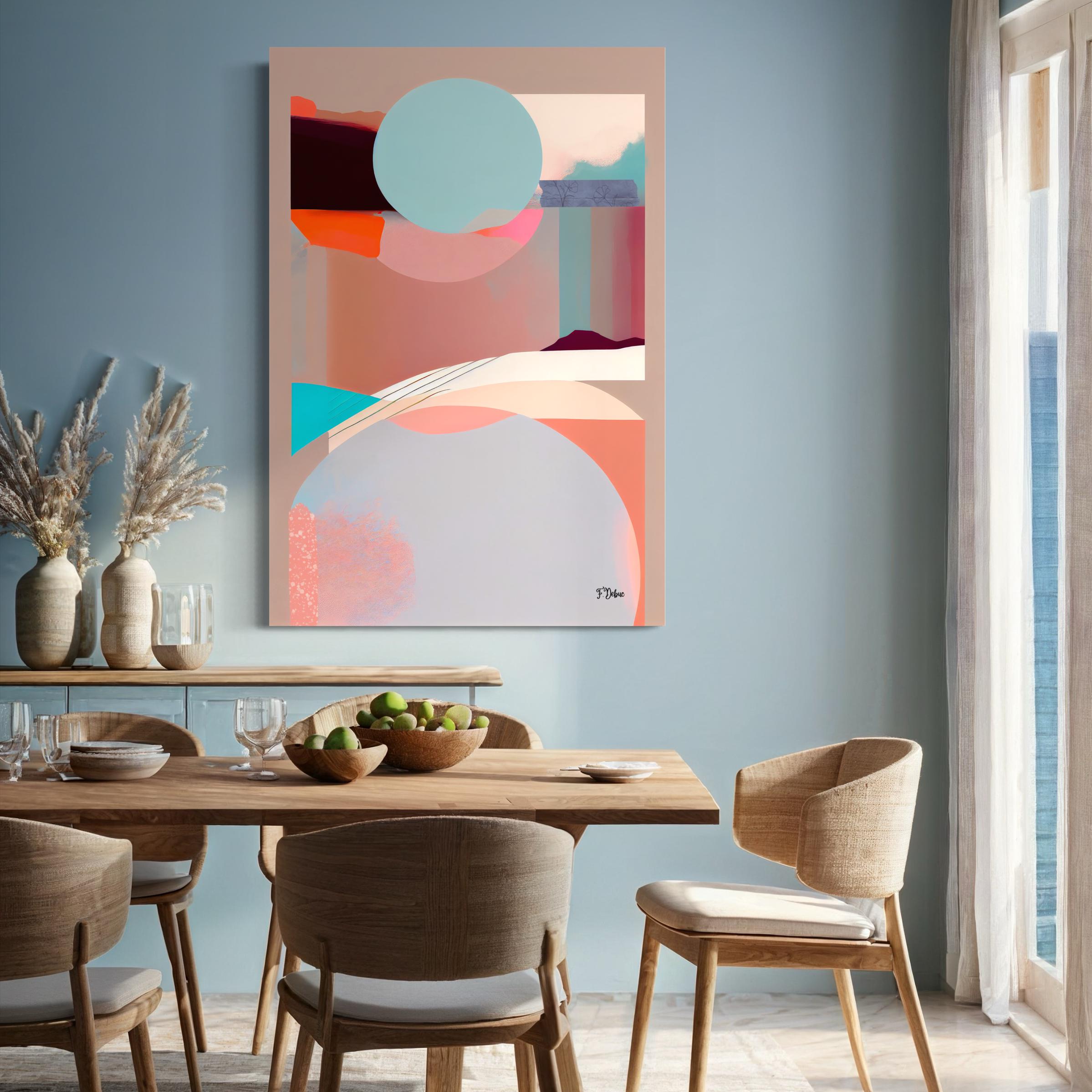 Abstract Pastel Color Wall Art, Minimalist Artwork, Serene Home Décor ...