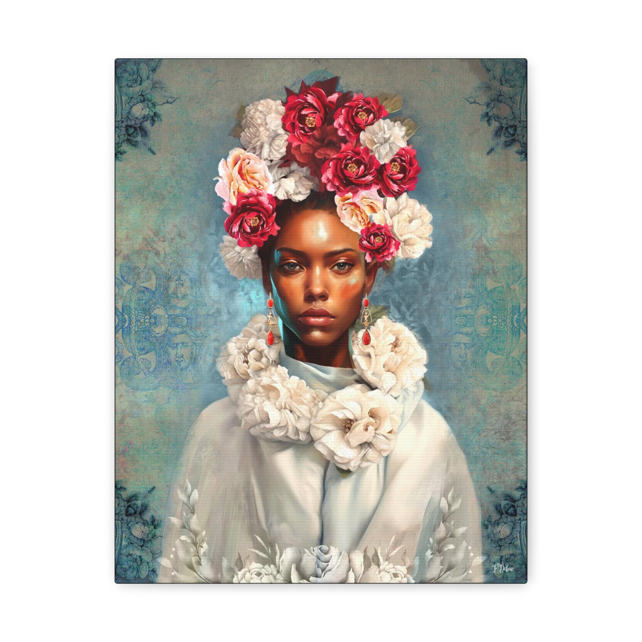 Portrait Painting, Wall Art Modern Portraiture, Canvas Print ...