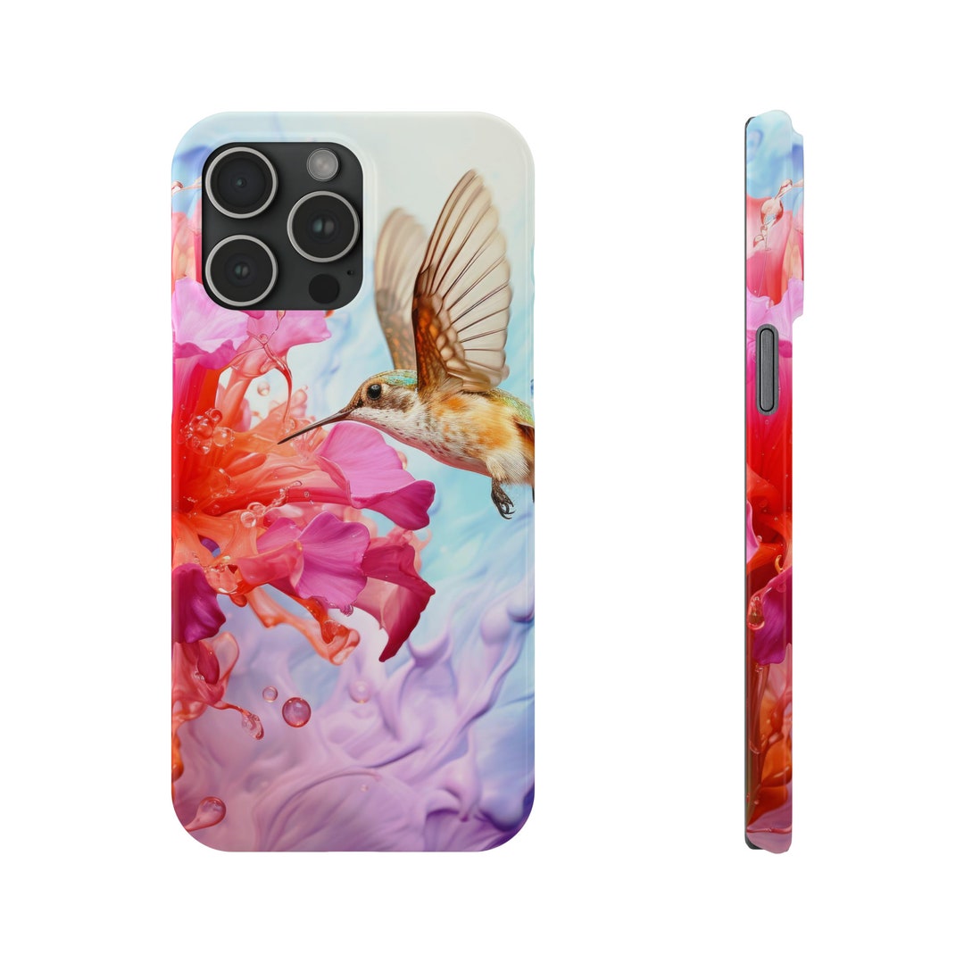 Hummingbird iPhone Case Whimsical Bird Fantasy Phone Case - Etsy
