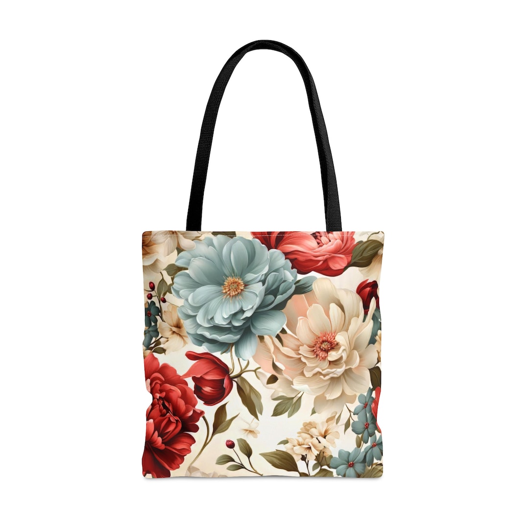Blossom Tote Bag Floral Tote Bag Floral Market Bag Gift - Etsy