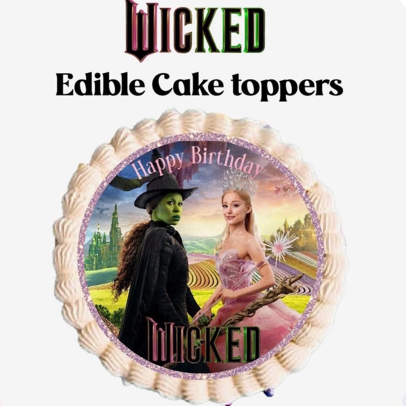 Wicked Cake Topper ,wicked Edible Cake Topper - Etsy